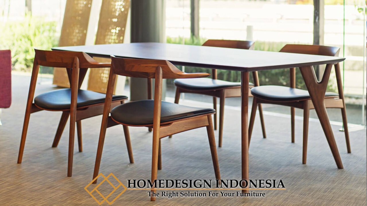 Meja Makan Jati Minimalis New Style Vintage Design HD-0005