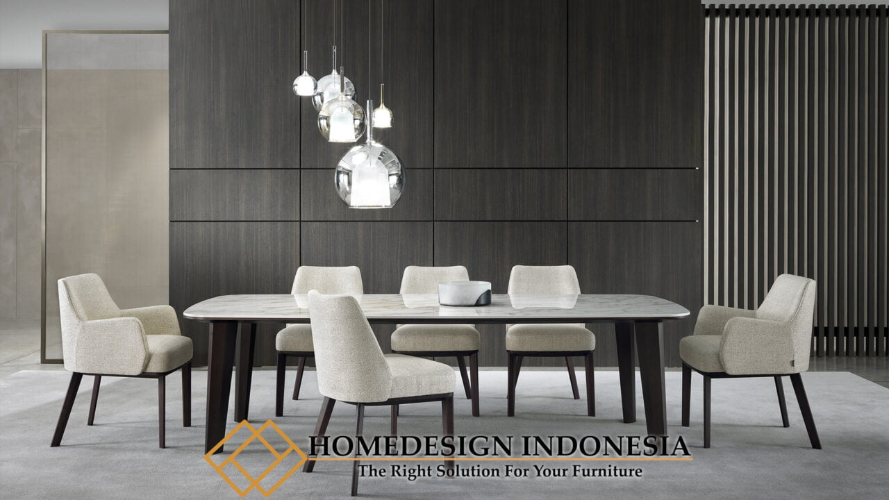Model Meja Makan Minimalis Terbaru Simple Elegant Design HD-0104