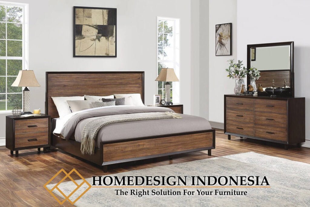 Kamar Set Minimalis Klasik Jati TPK Perhutani HD-0379
