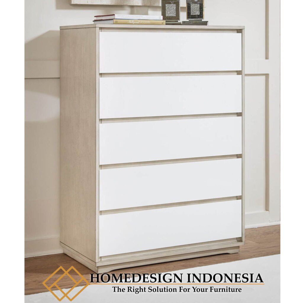 Drawer Minimalis Laci 5 Putih Duco Simple Style HD-0602