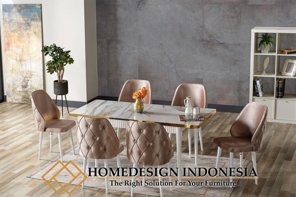 Set Meja Makan Minimalis Modern Furutistic Model HD-0583