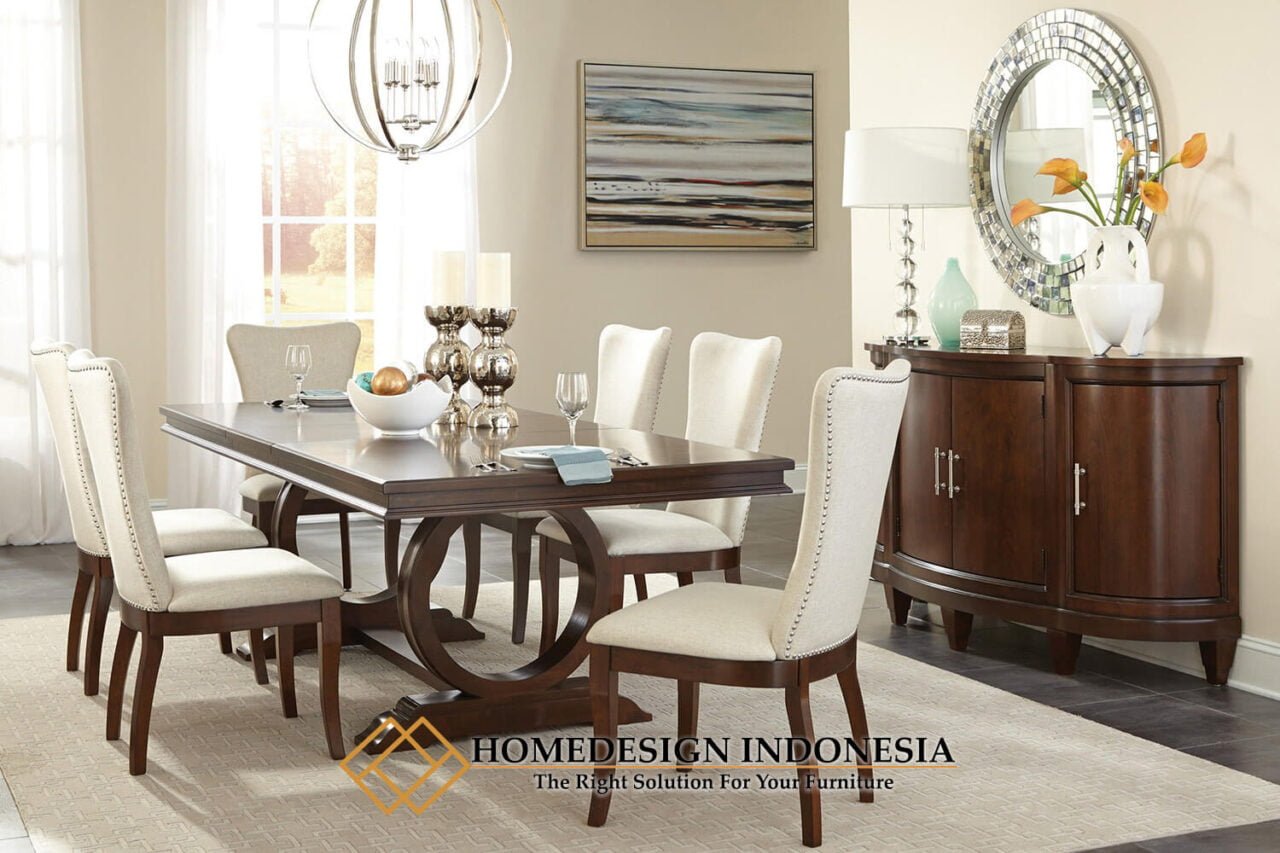 Desain Meja Makan Minimalis Terbaru Luxury Style HD-0761
