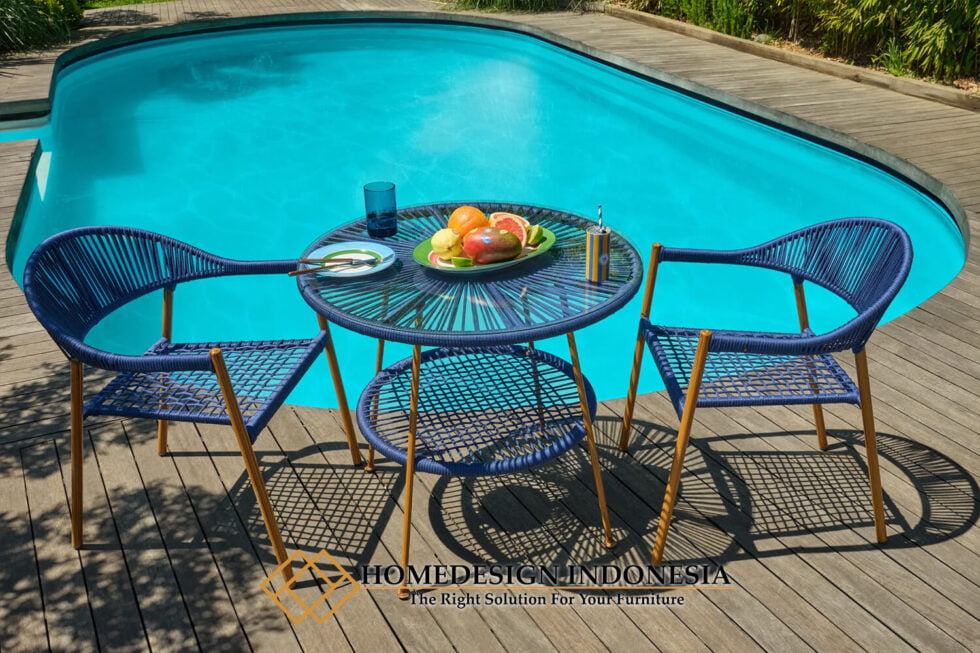 Kursi Rotan Sintetis Design Outdoor Dining Room HD-0809