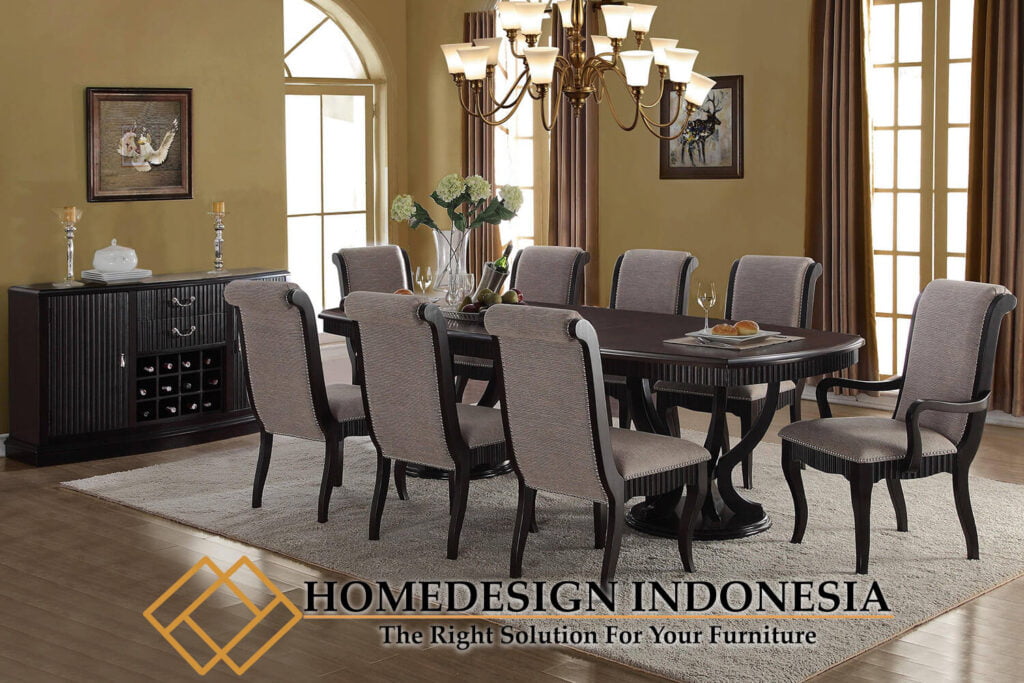 Meja Makan Minimalis Jepara Classic High Design Luxury 0696