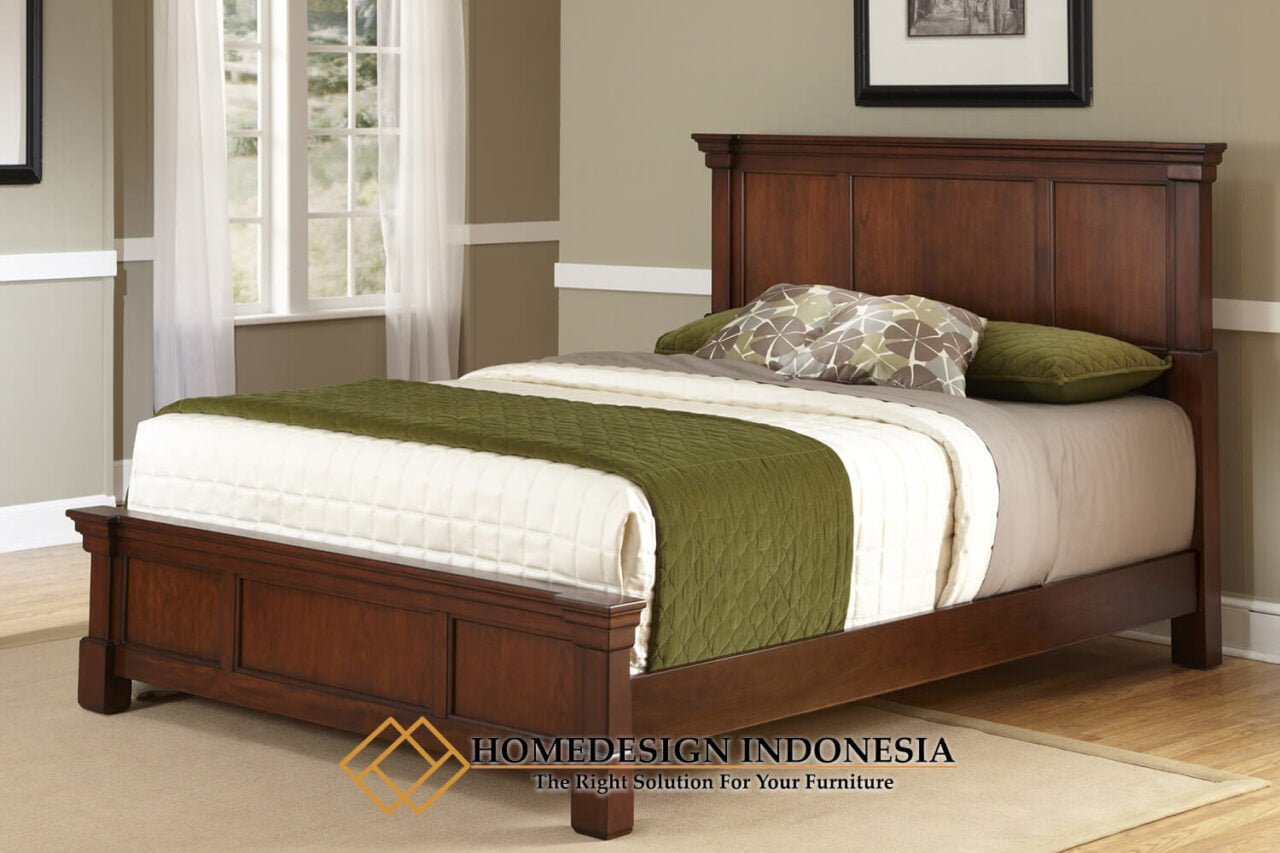 Tempat Tidur Minimalis Jati Klasik Modern Style HD-0745