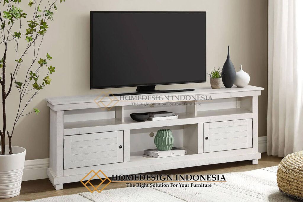 Bufet TV Minimalis Putih White Wash Rustic Best Sale HD-1300