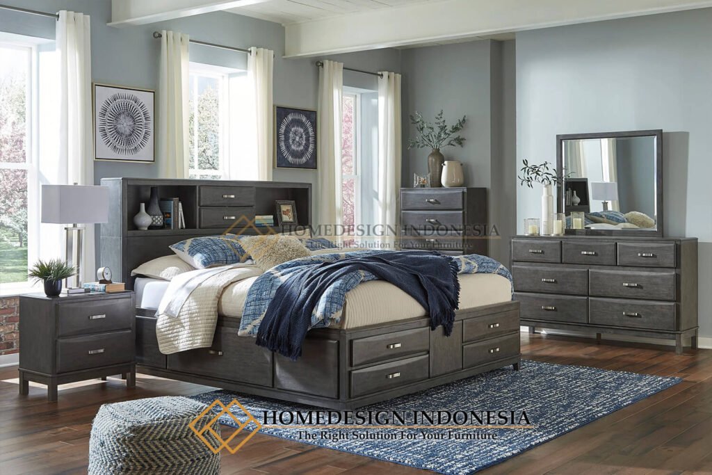 Kamar Set Minimalis Model Laci Solid Duco Color HD-1297